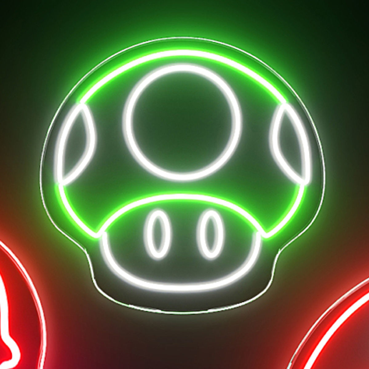 Super Mario Neon sign set 3D model | CGTrader
