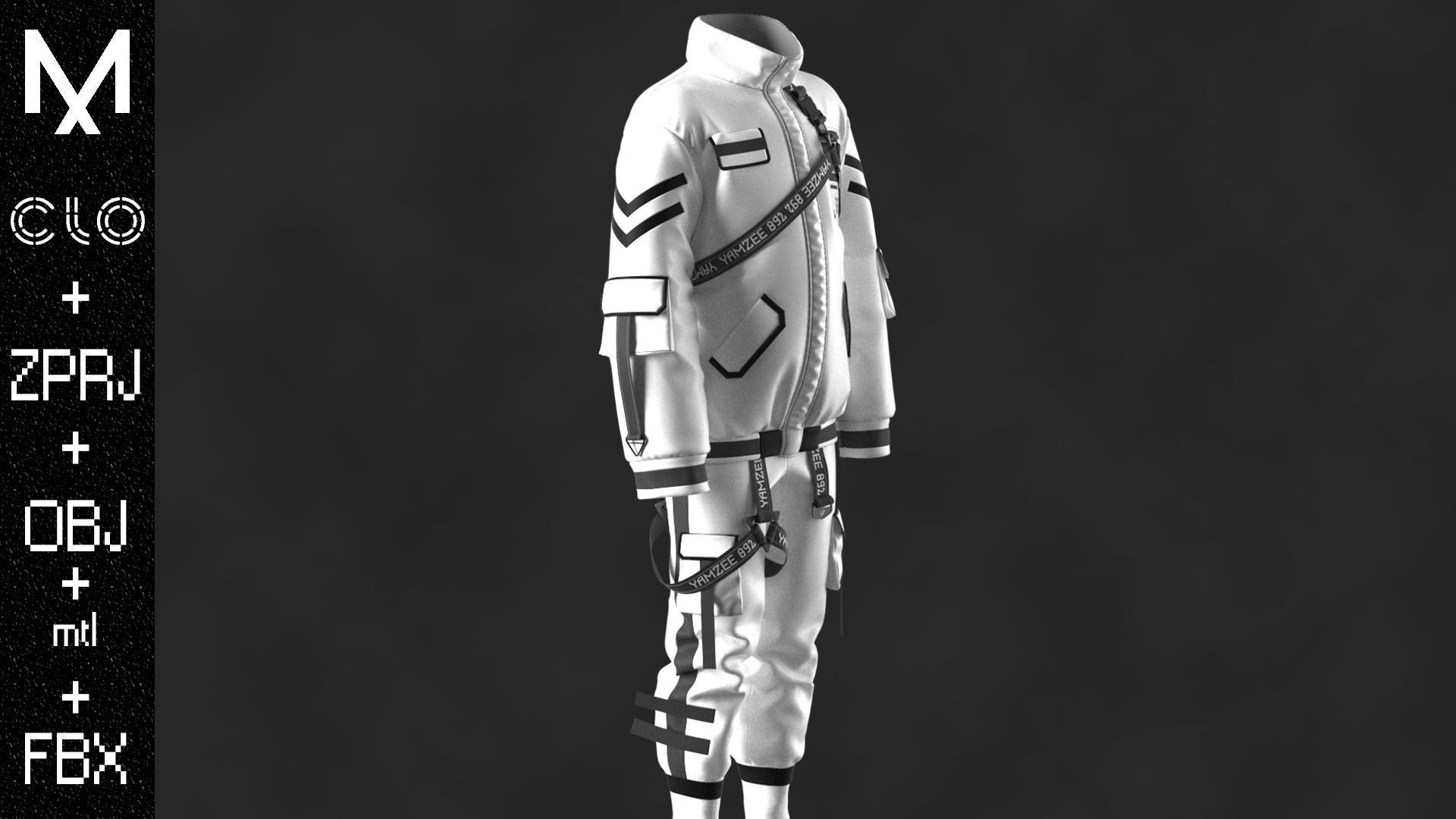 Outfit Male OBJ mtl FBX ZPRJ 3D model | CGTrader