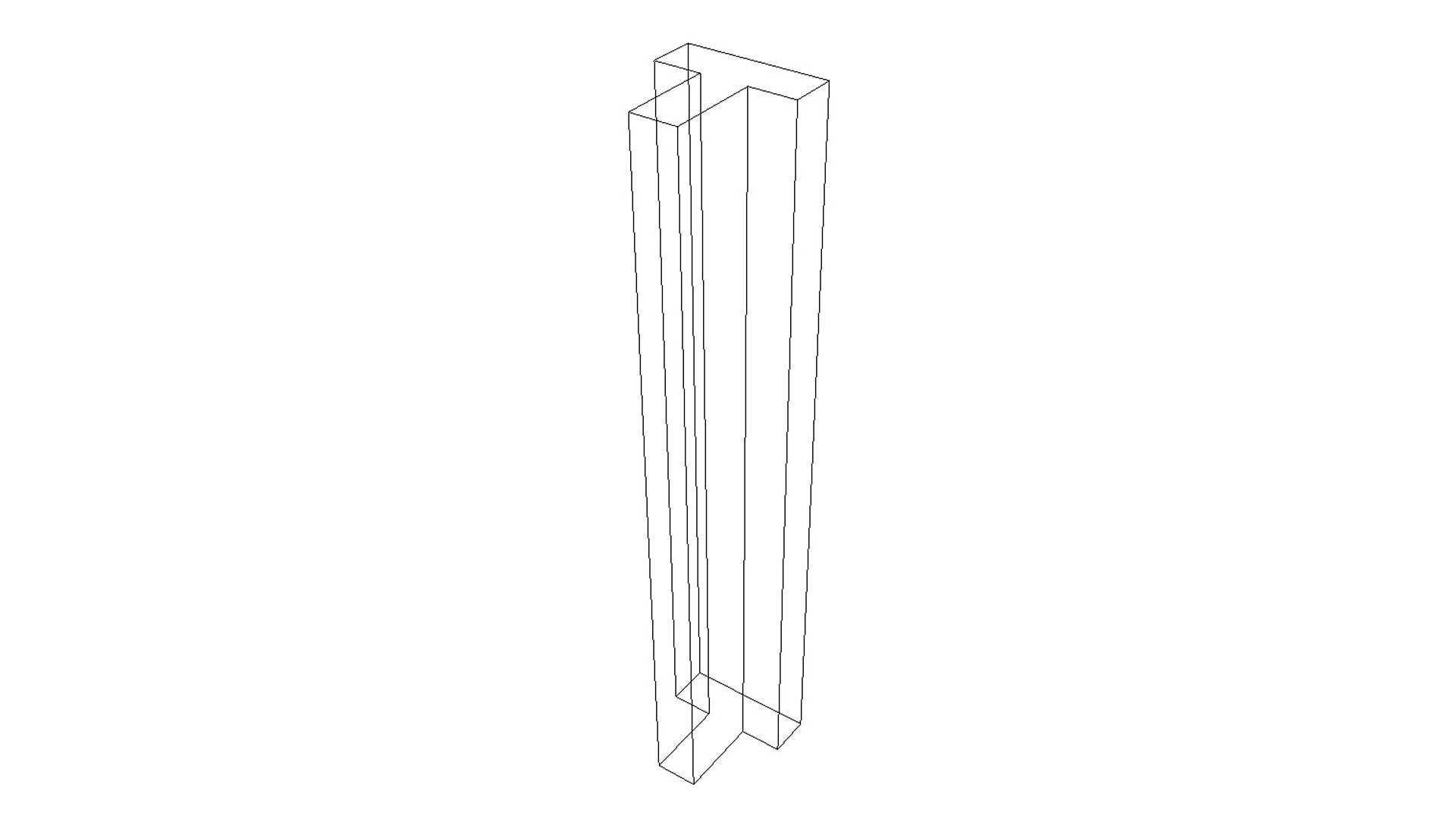 T Shaped Column 3D model | CGTrader