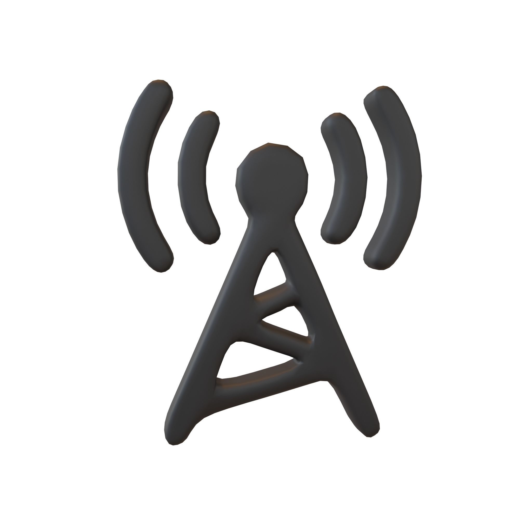 3D model Wireless Radio Symbol v1 001 VR / AR / low-poly | CGTrader