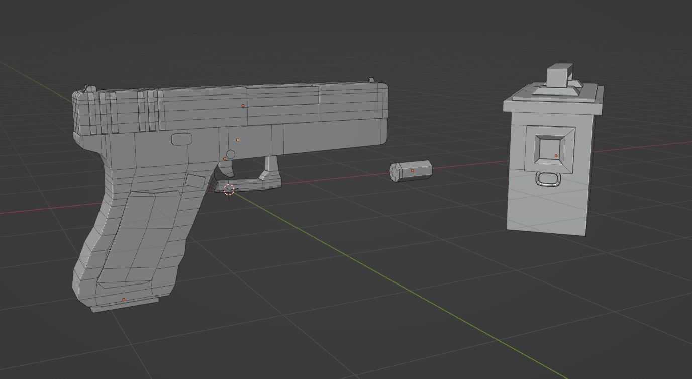 3D model Glock Low poly VR / AR / low-poly | CGTrader