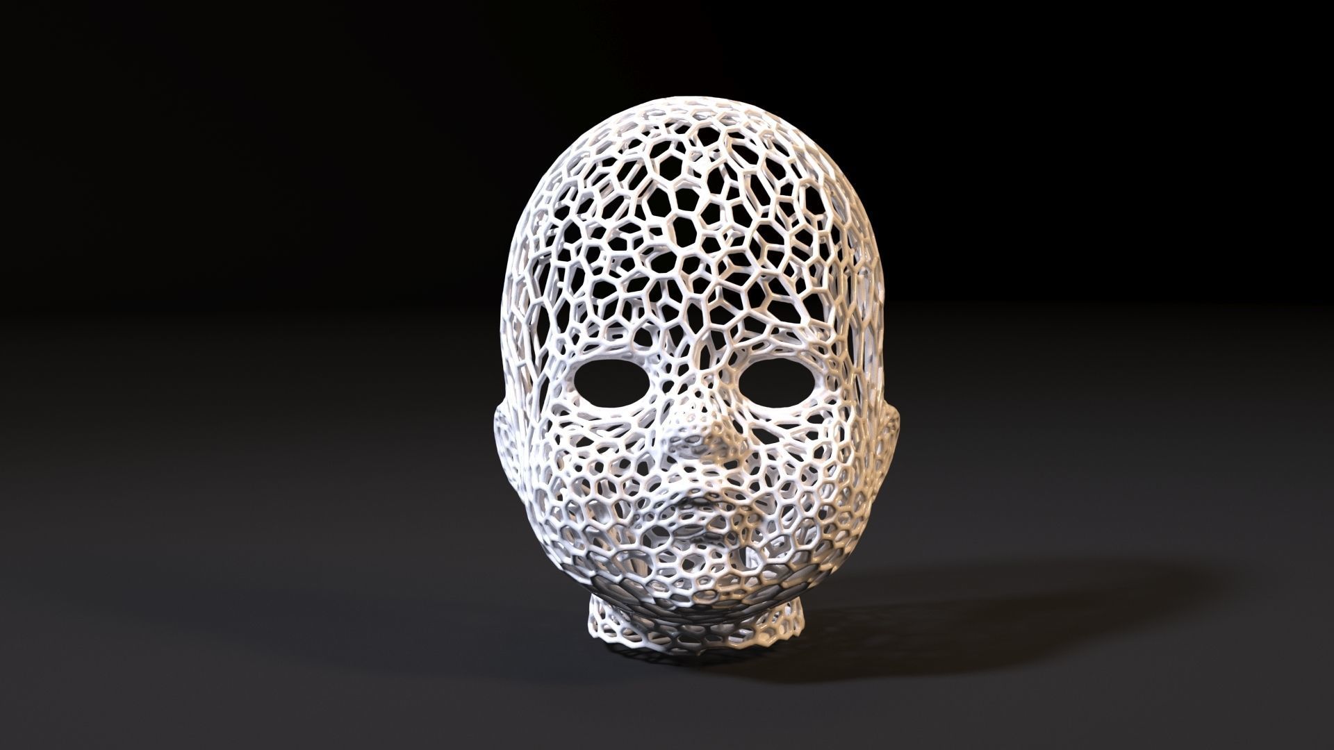 Creepy Doll Head 3D model 3D printable | CGTrader
