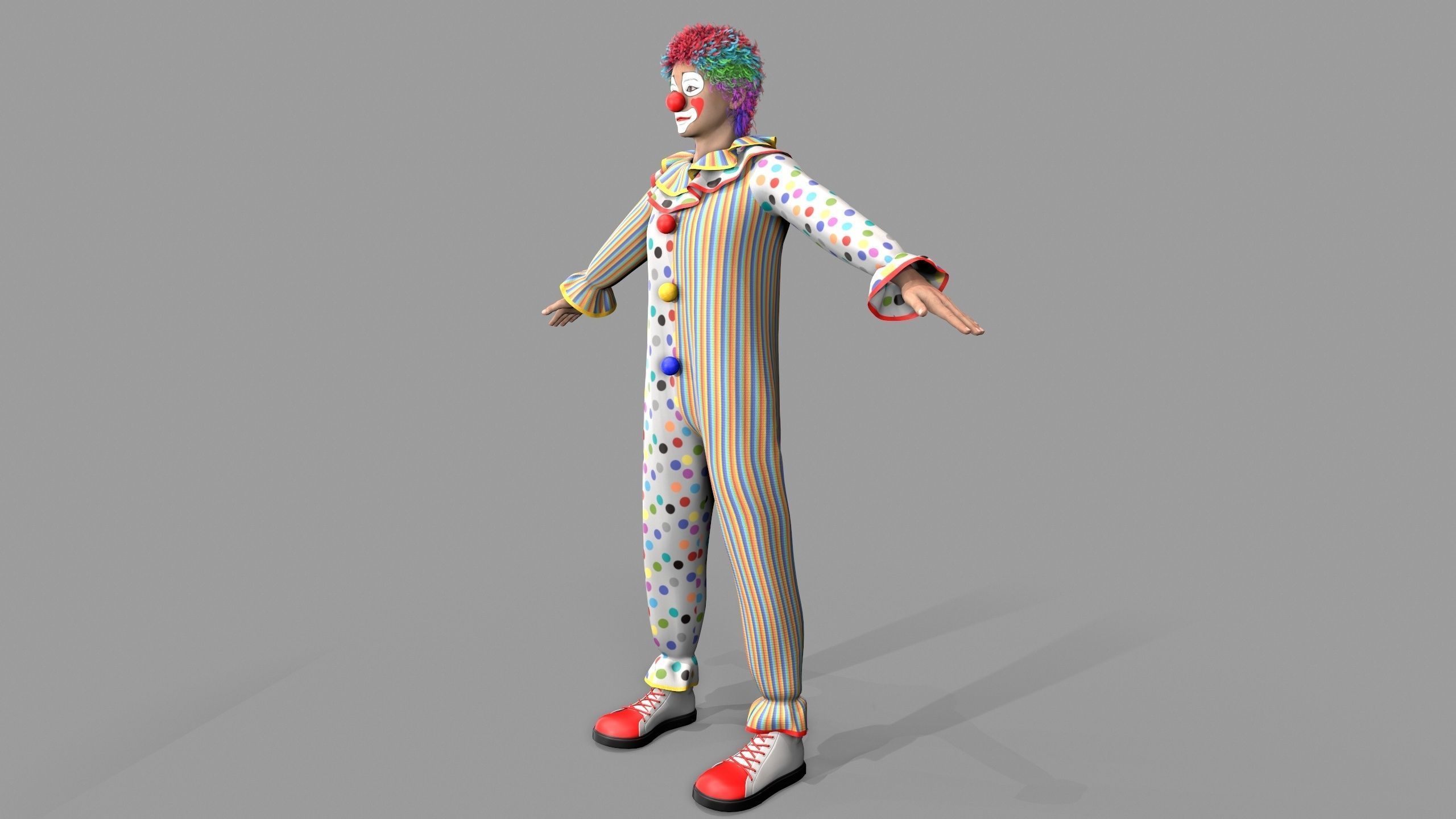clown 3D model animated rigged | CGTrader