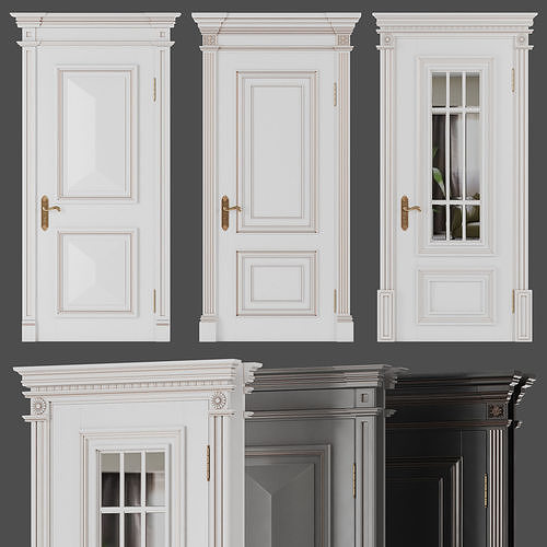 Classic Apartment Doors 3D model | CGTrader