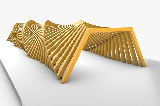 Twisted Tunnel Parametric Shading 3D model | CGTrader