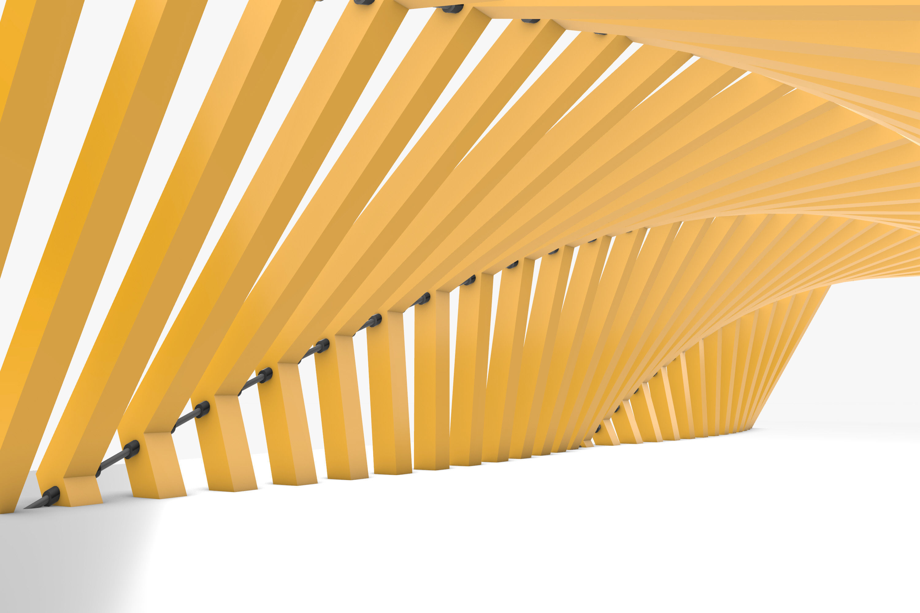 Twisted Tunnel Parametric Shading 3D model | CGTrader