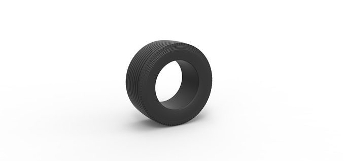 Diecast Super single semi tire 2 Scale 1 to 25 3D model 3D printable ...