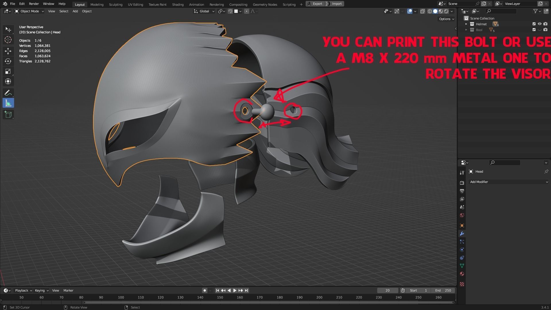Berserk Griffith Helmet for Cosplay 3D model 3D printable | CGTrader