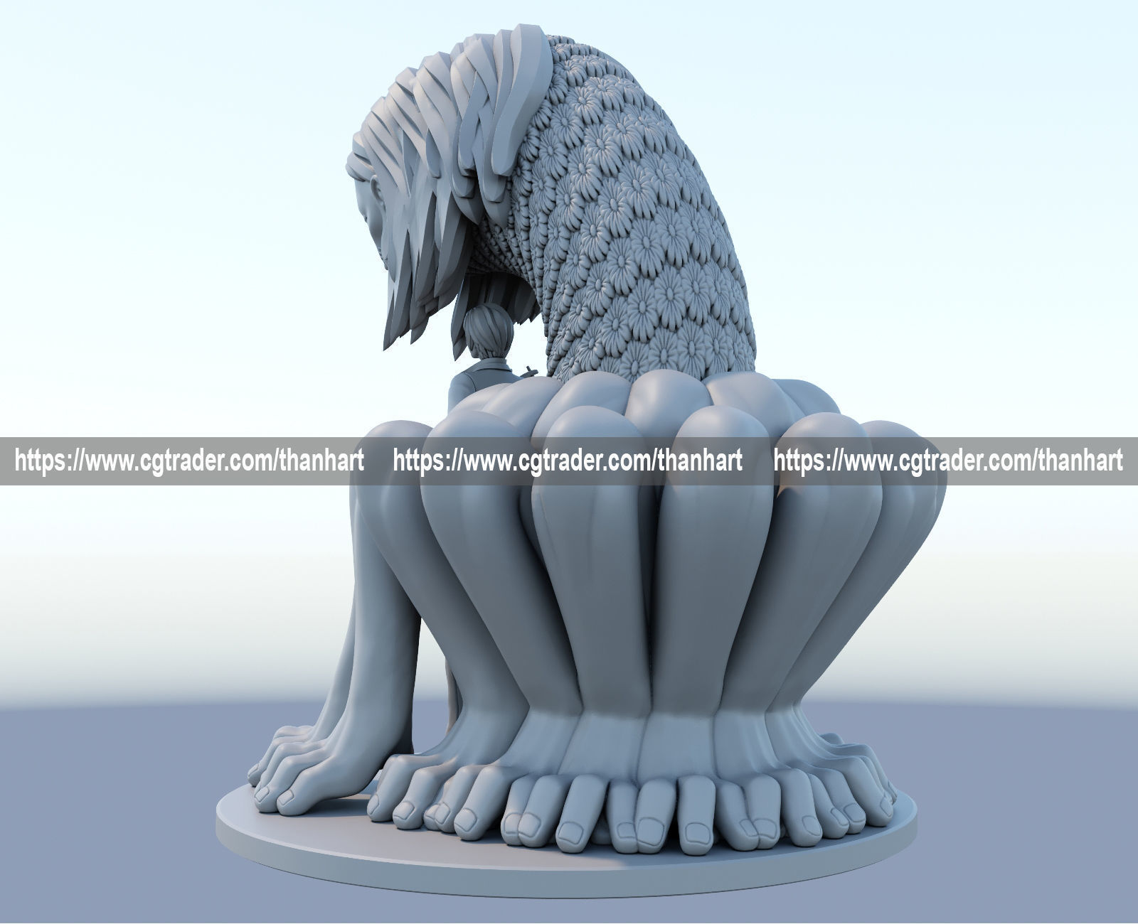 himeno and ghost devil 3d print model from chainsawman 3D model 3D ...