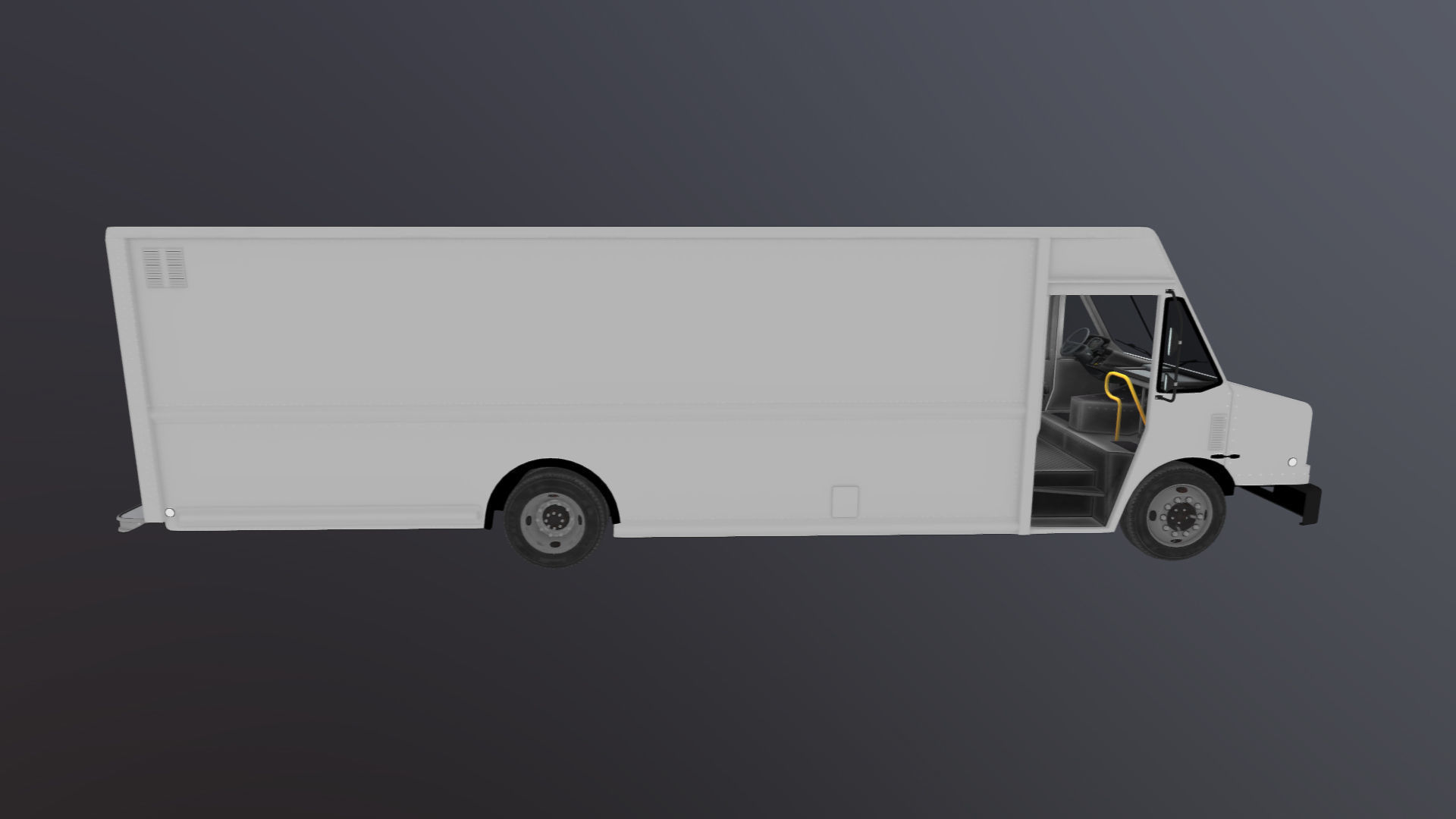3D model Freightliner P1200 step van VR / AR / low-poly | CGTrader