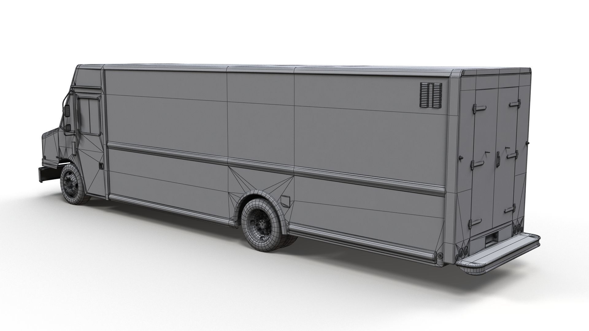 3D model Freightliner P1200 step van VR / AR / low-poly | CGTrader