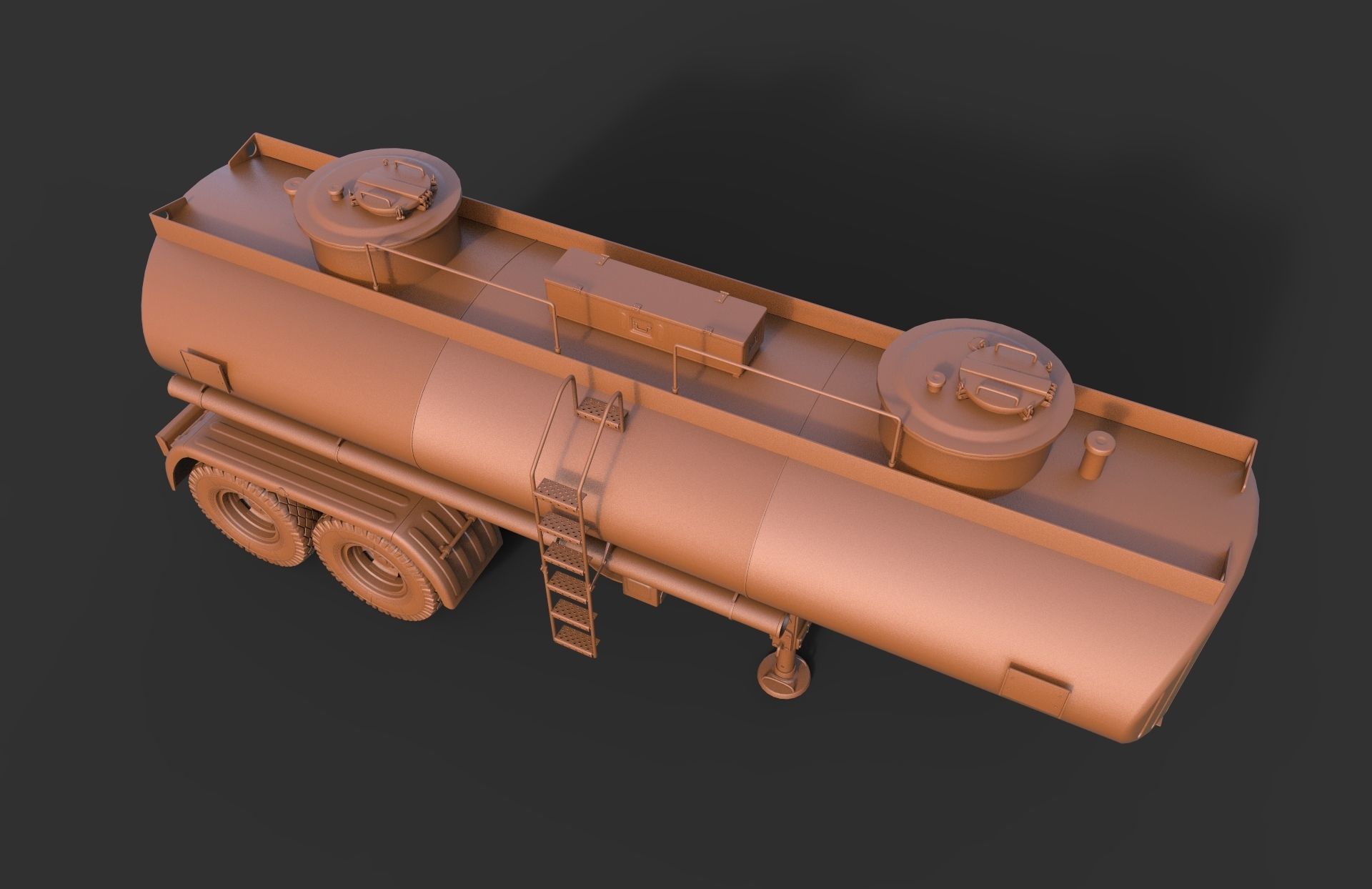 Fuel Semi-Trailer 3D model | CGTrader