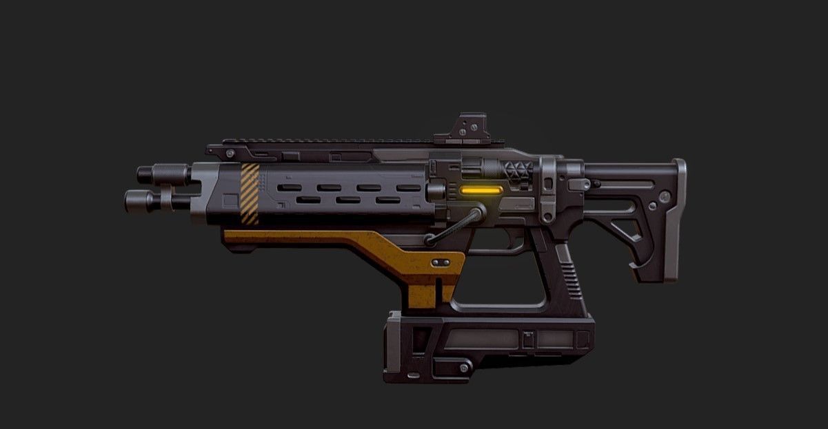 cyber gun 621 3D model | CGTrader