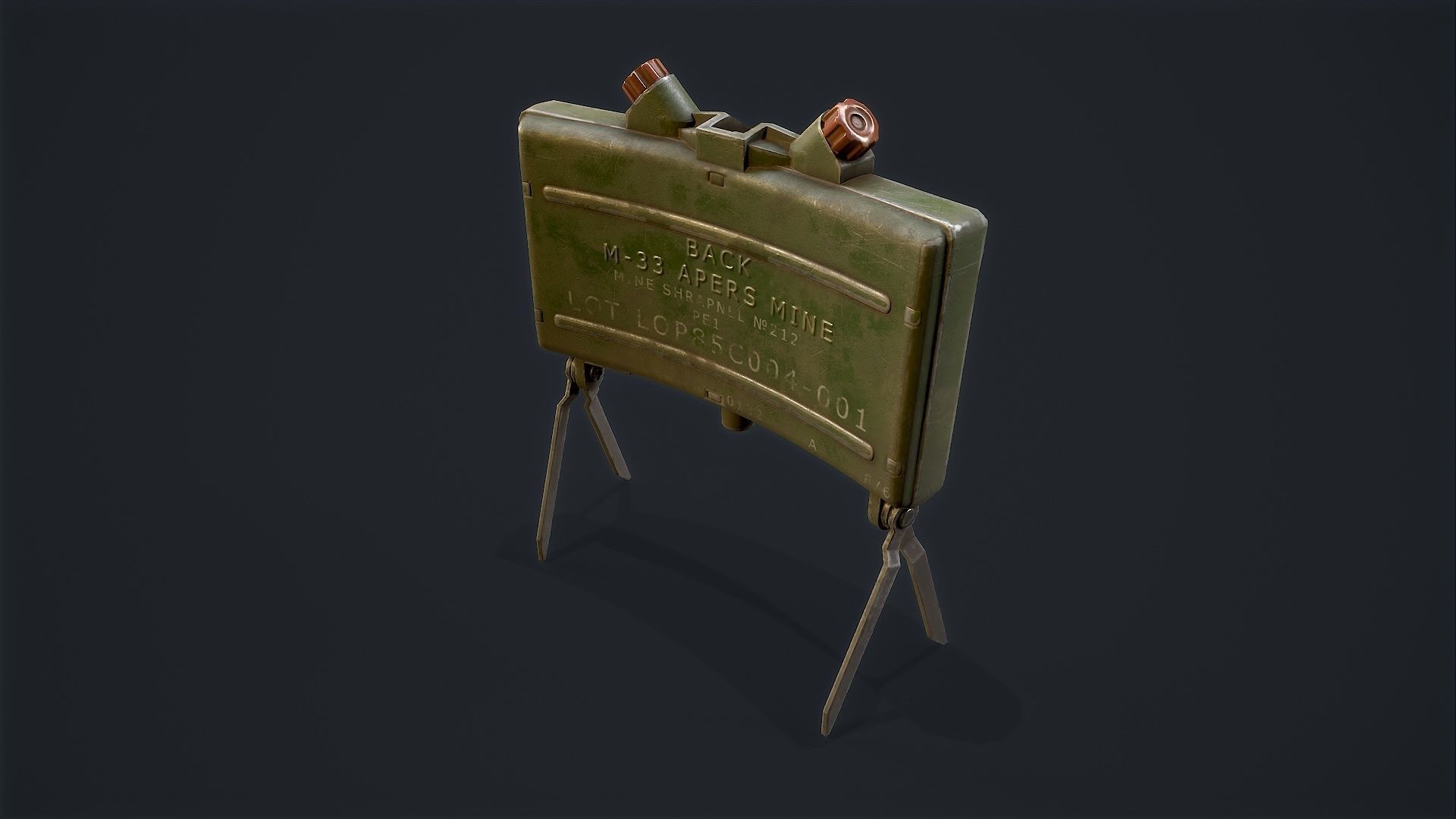 3D model Claymore Mine VR / AR / low-poly | CGTrader