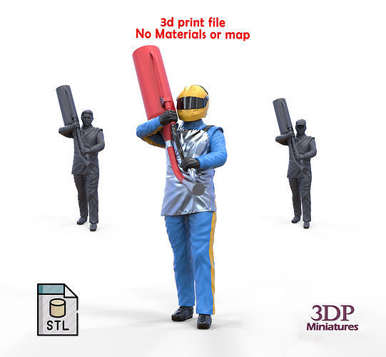 N1 Pit crew with Sunoco Fuel can 3D model 3D printable | CGTrader