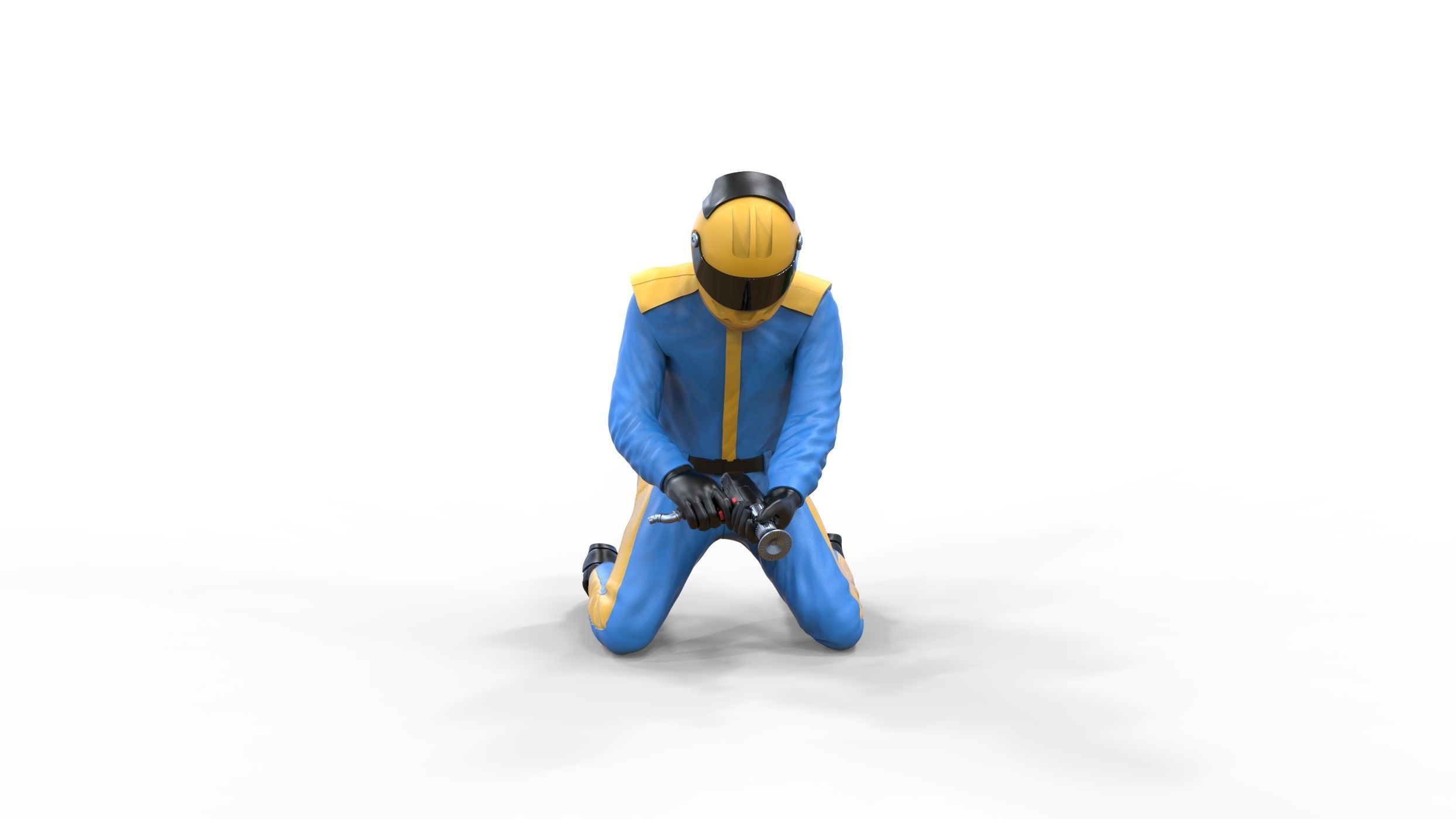 N2 Pit crew with Wheel Gun 3D model 3D printable | CGTrader