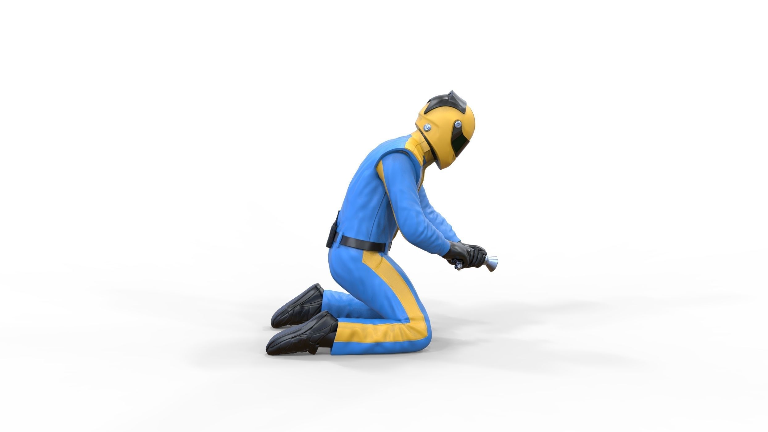 N2 Pit crew with Wheel Gun 3D model 3D printable | CGTrader