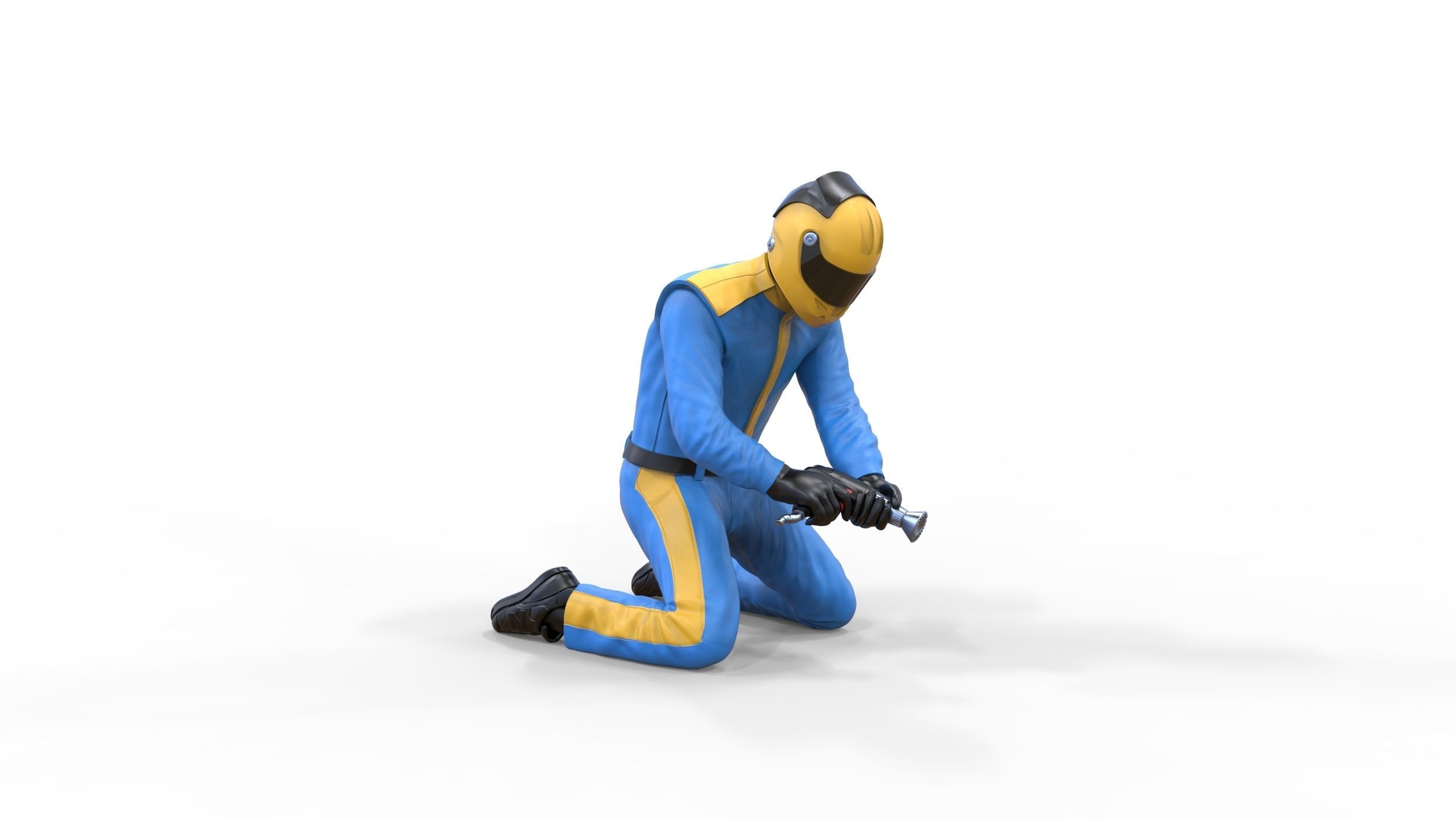 N2 Pit crew with Wheel Gun 3D model 3D printable | CGTrader