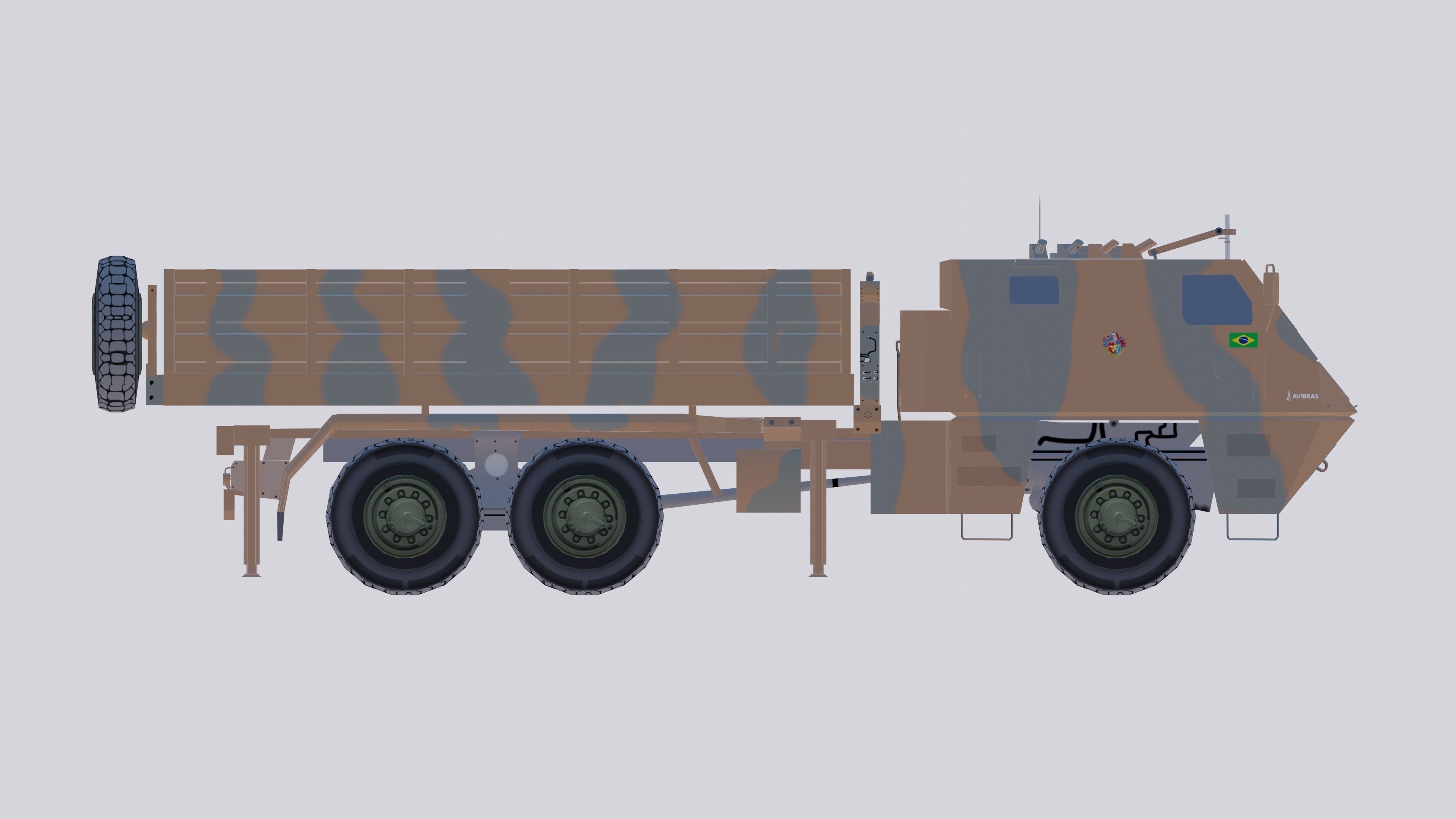 3D model Avibras Astros II AV-RMD EB VR / AR / low-poly | CGTrader