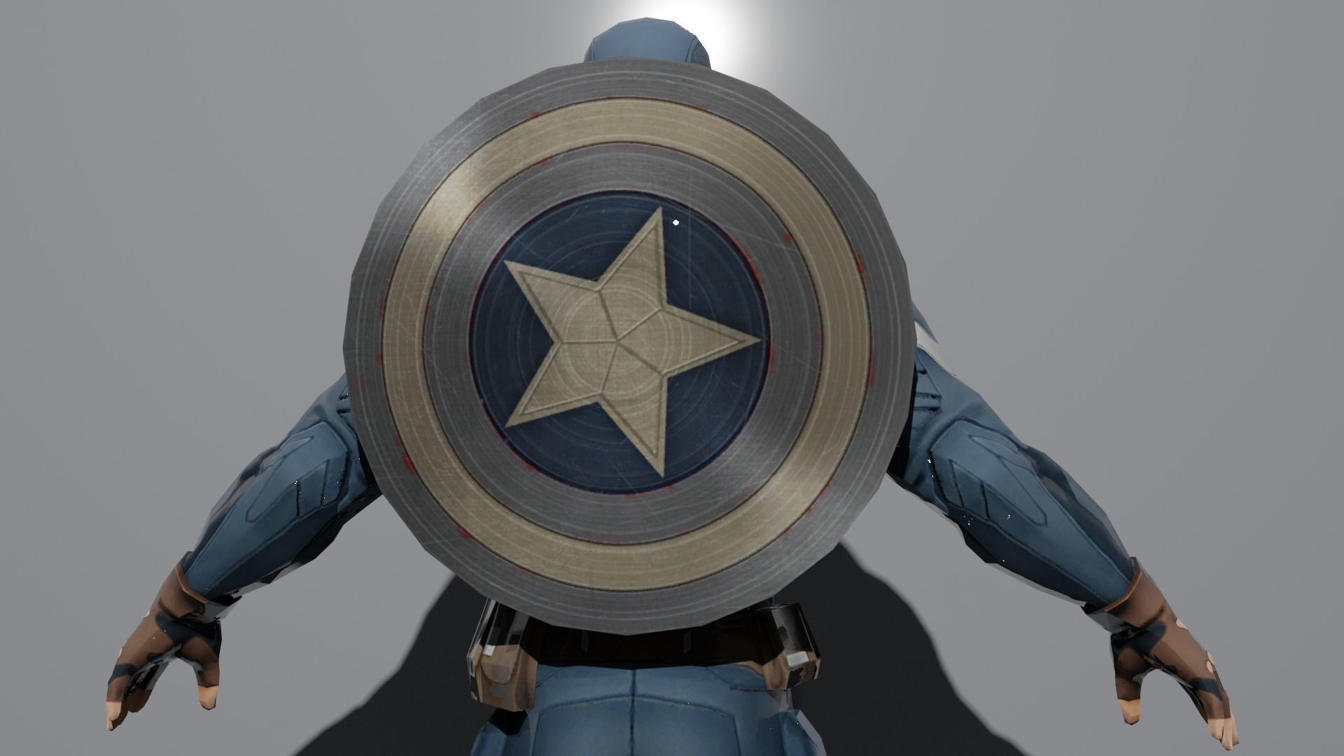Captain America 3D model rigged | CGTrader