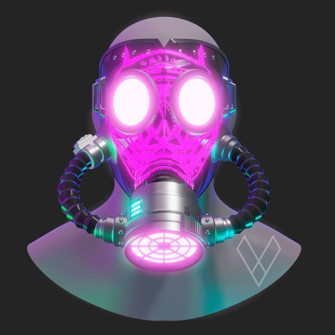 Anfitriao Gas Mask 3D model 3D printable | CGTrader
