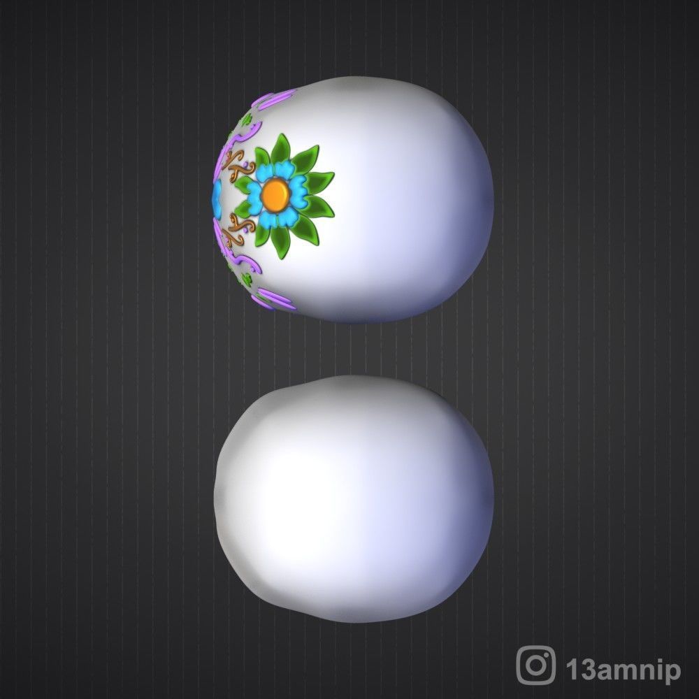 Mexican skull Calavera 3D model 3D printable | CGTrader