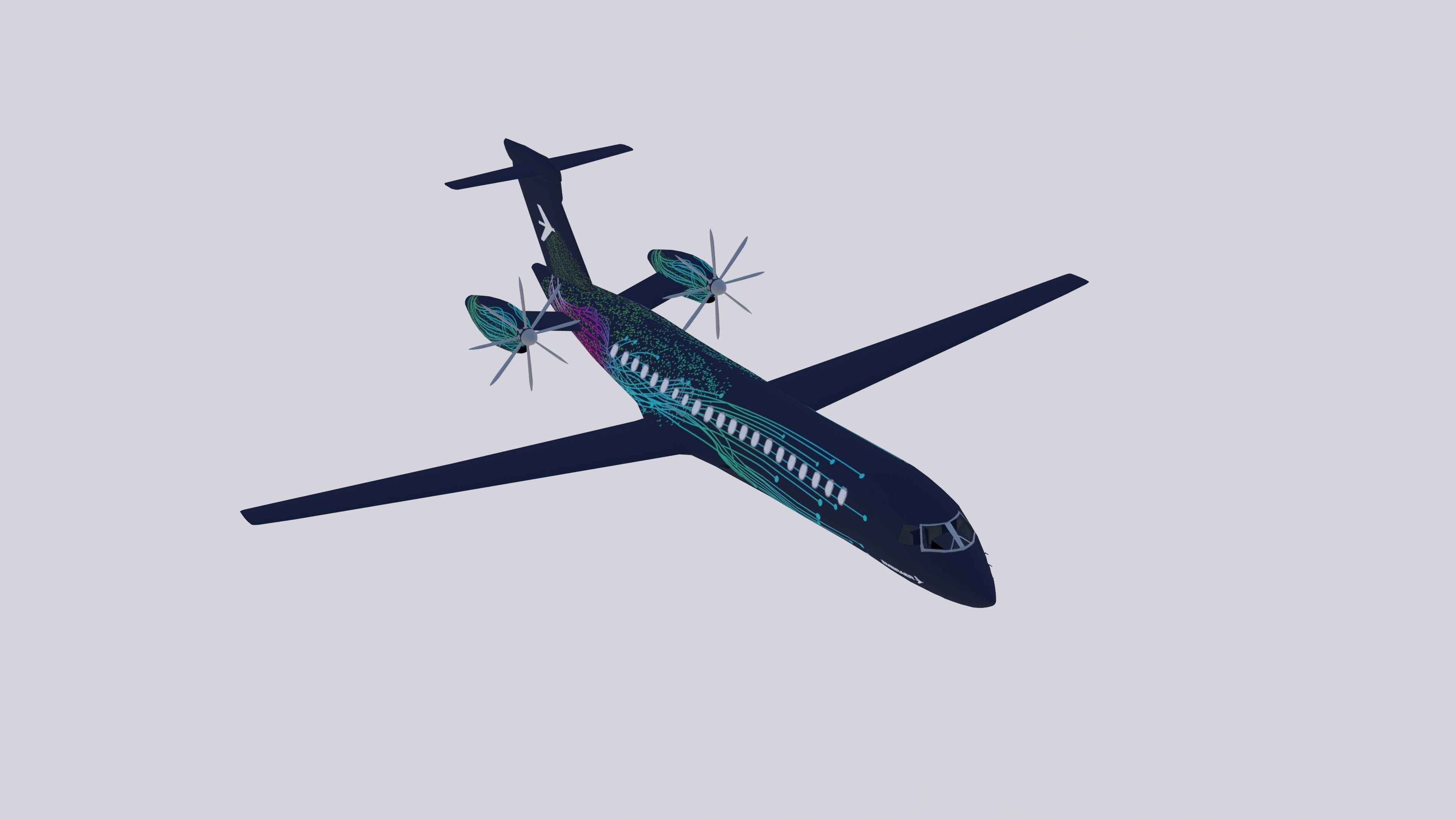 3D model Embraer NG Turboprop VR / AR / low-poly | CGTrader