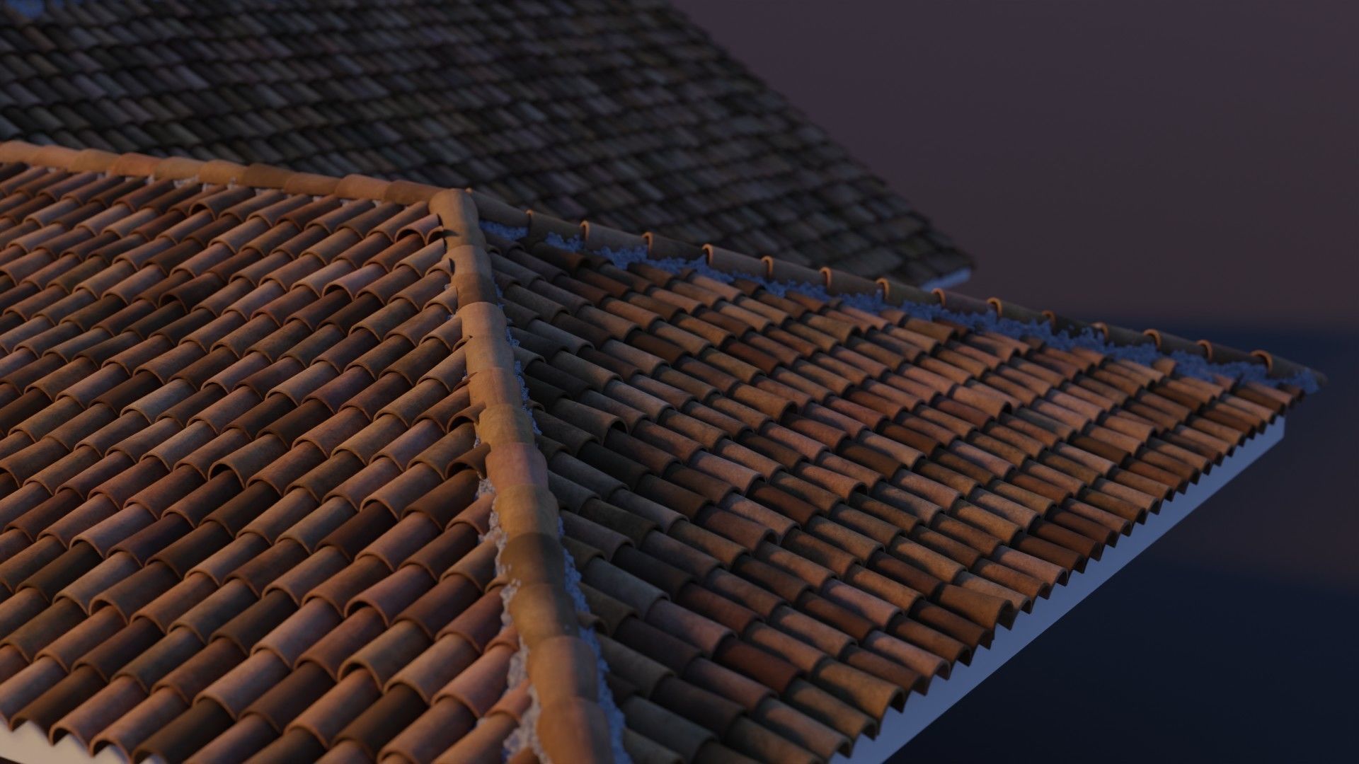 3D model RoofTop - Tile Realistic - High and Low VR / AR / low-poly ...