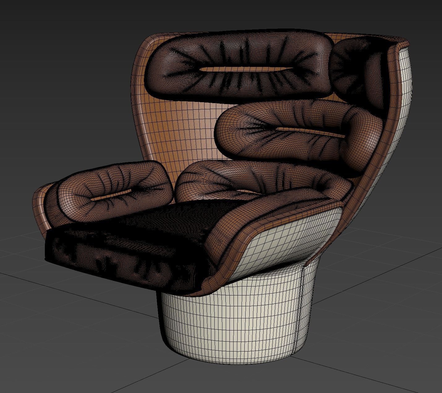 Elda chair by Joe Colombo 3D model | CGTrader