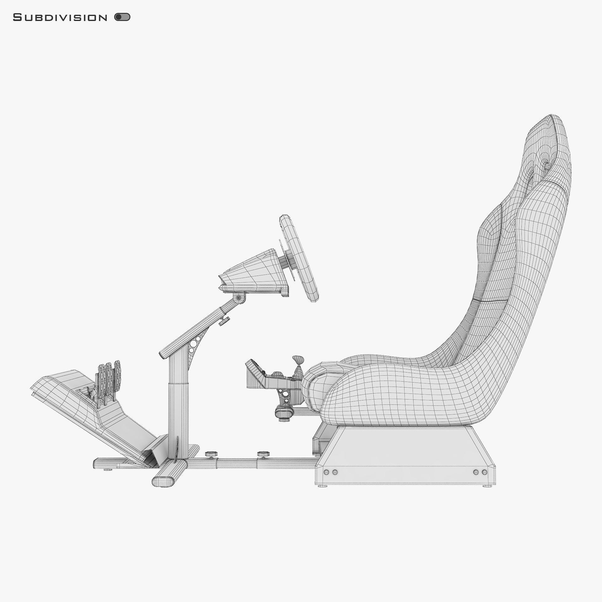 Racing Game Simulator v 1 3D model | CGTrader