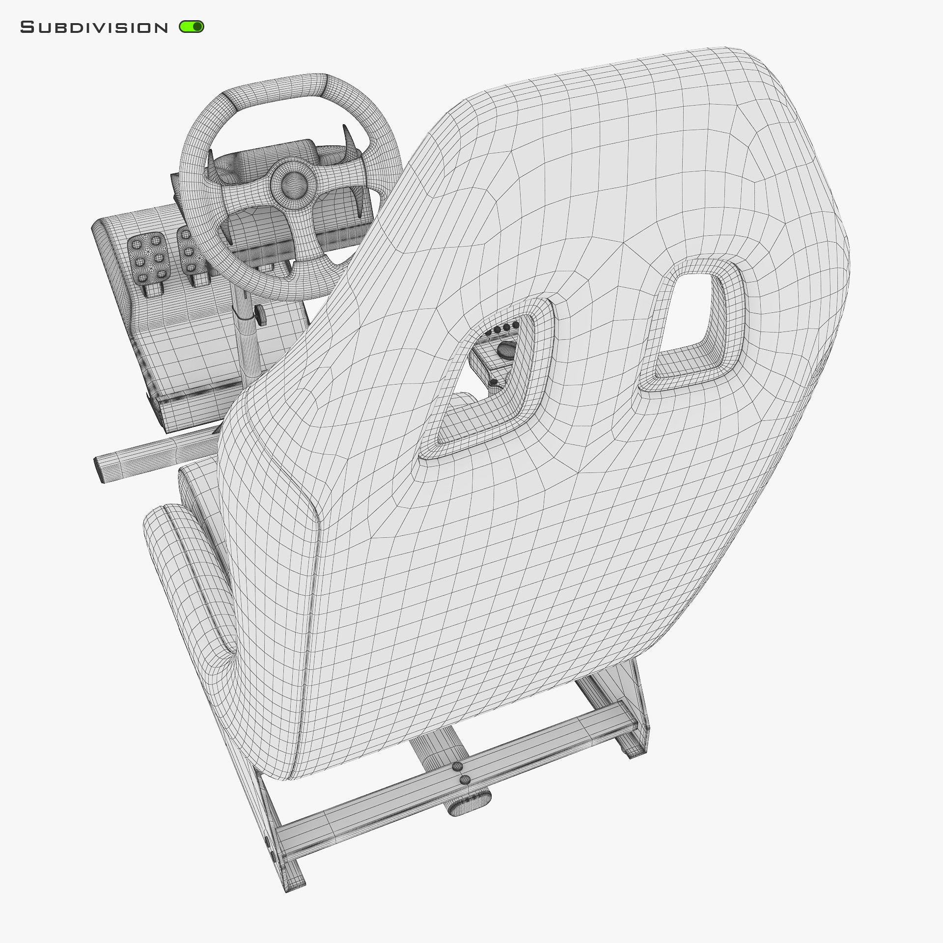 Racing Game Simulator v 1 3D model | CGTrader