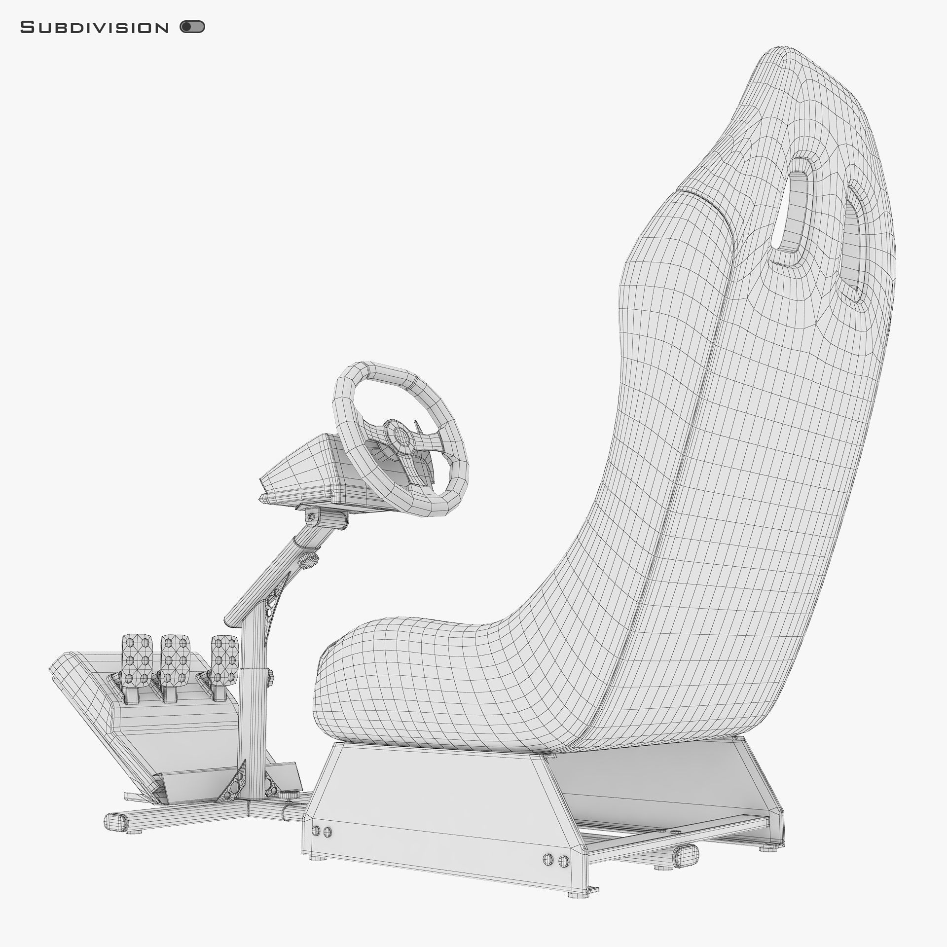 Racing Game Simulator v 1 3D model | CGTrader