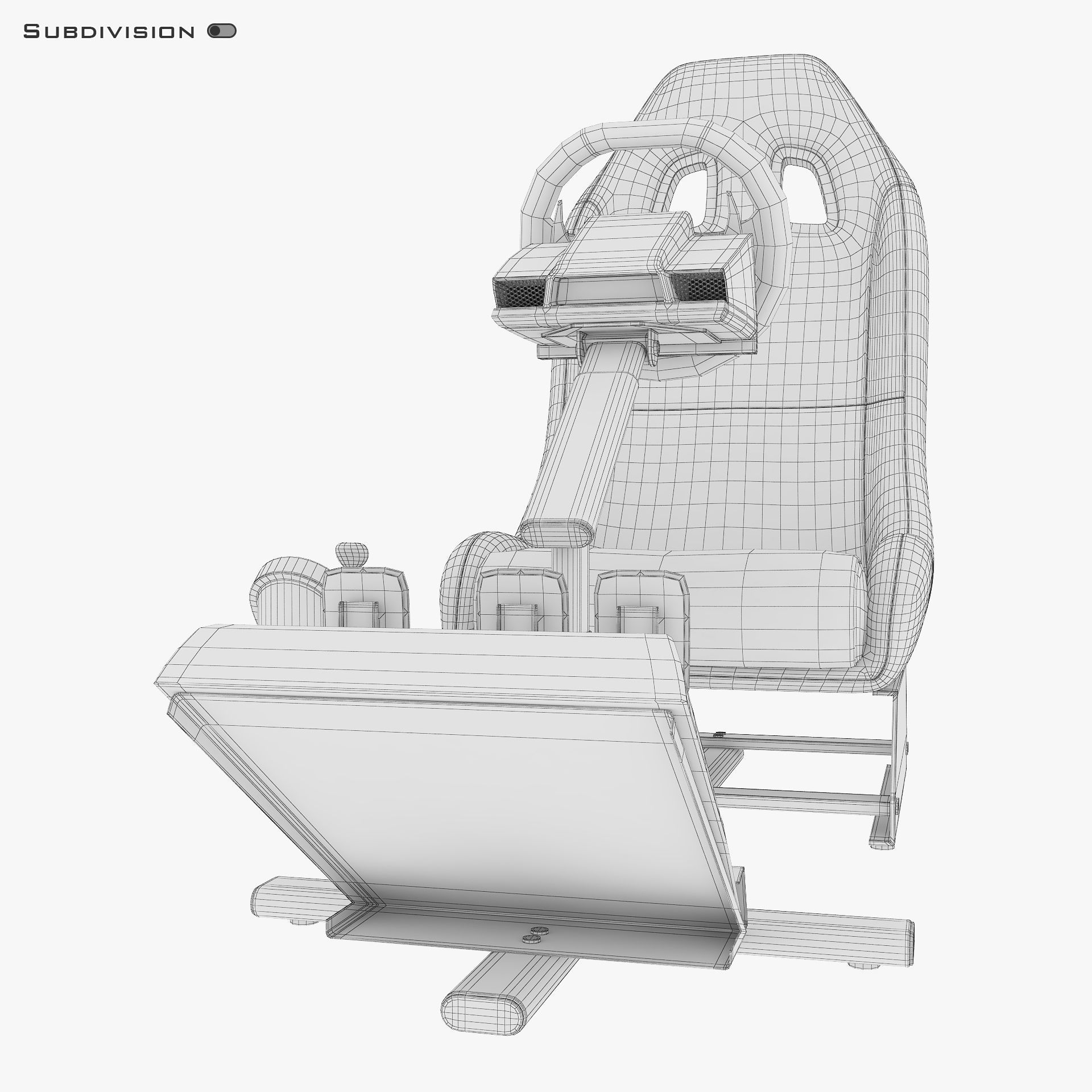 Racing Game Simulator v 1 3D model | CGTrader