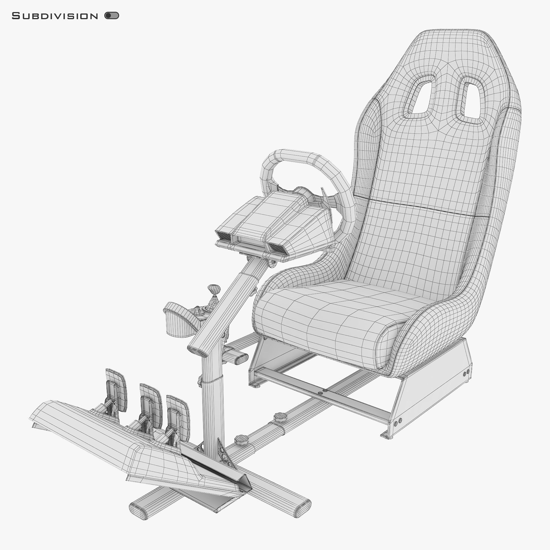 Racing Game Simulator v 1 3D model | CGTrader