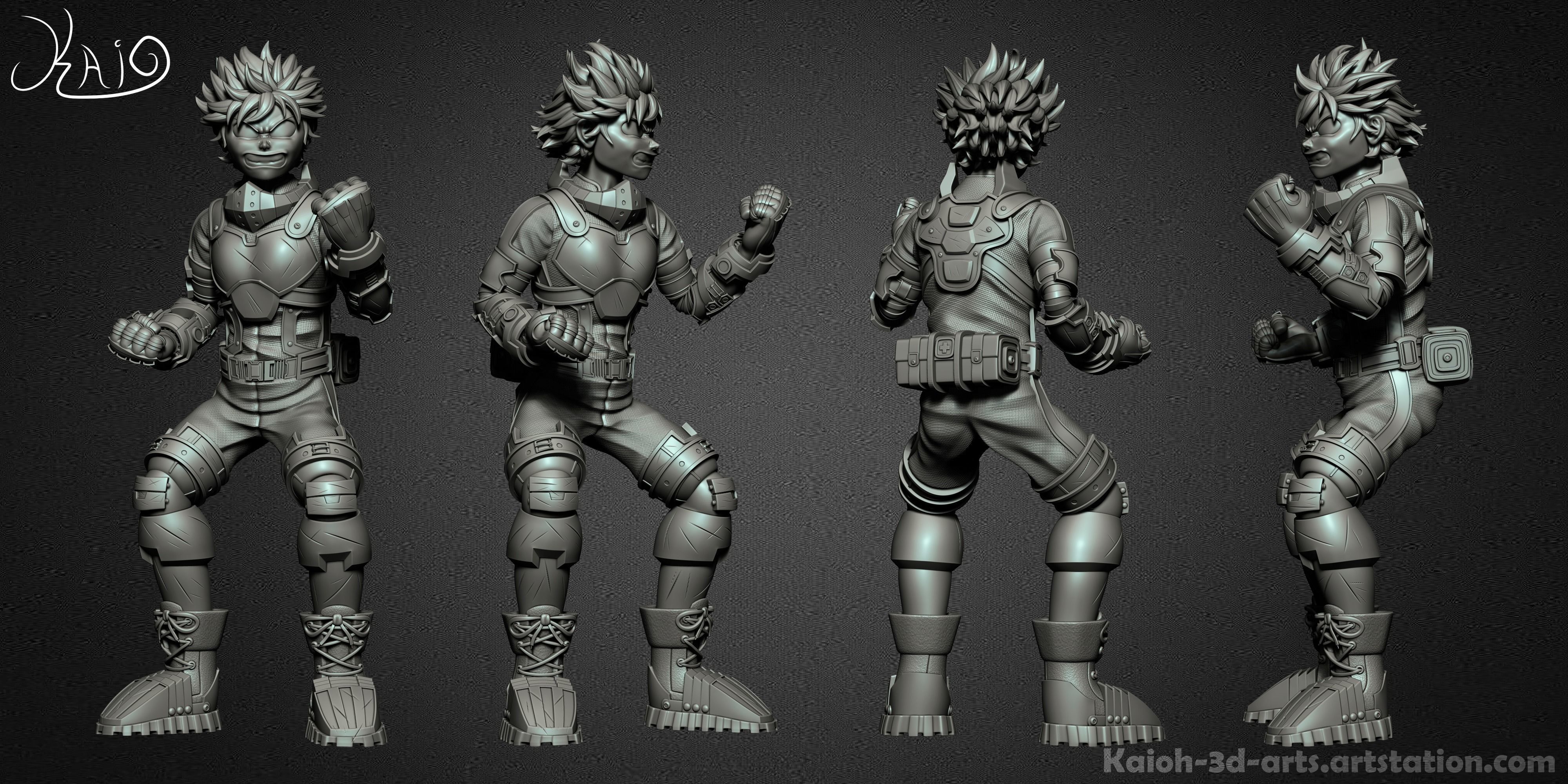 MHA - Midoriya - Deku STL 3D model 3D printable | CGTrader