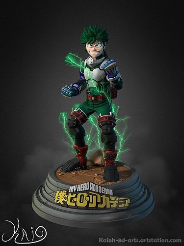 MHA - Midoriya - Deku STL 3D model 3D printable | CGTrader