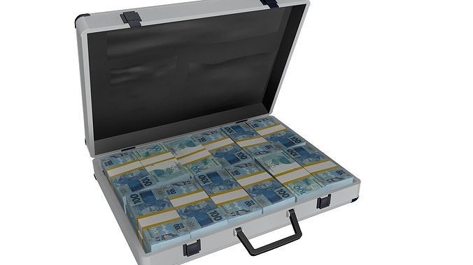 Cash bag Money editable 3D model animated | CGTrader