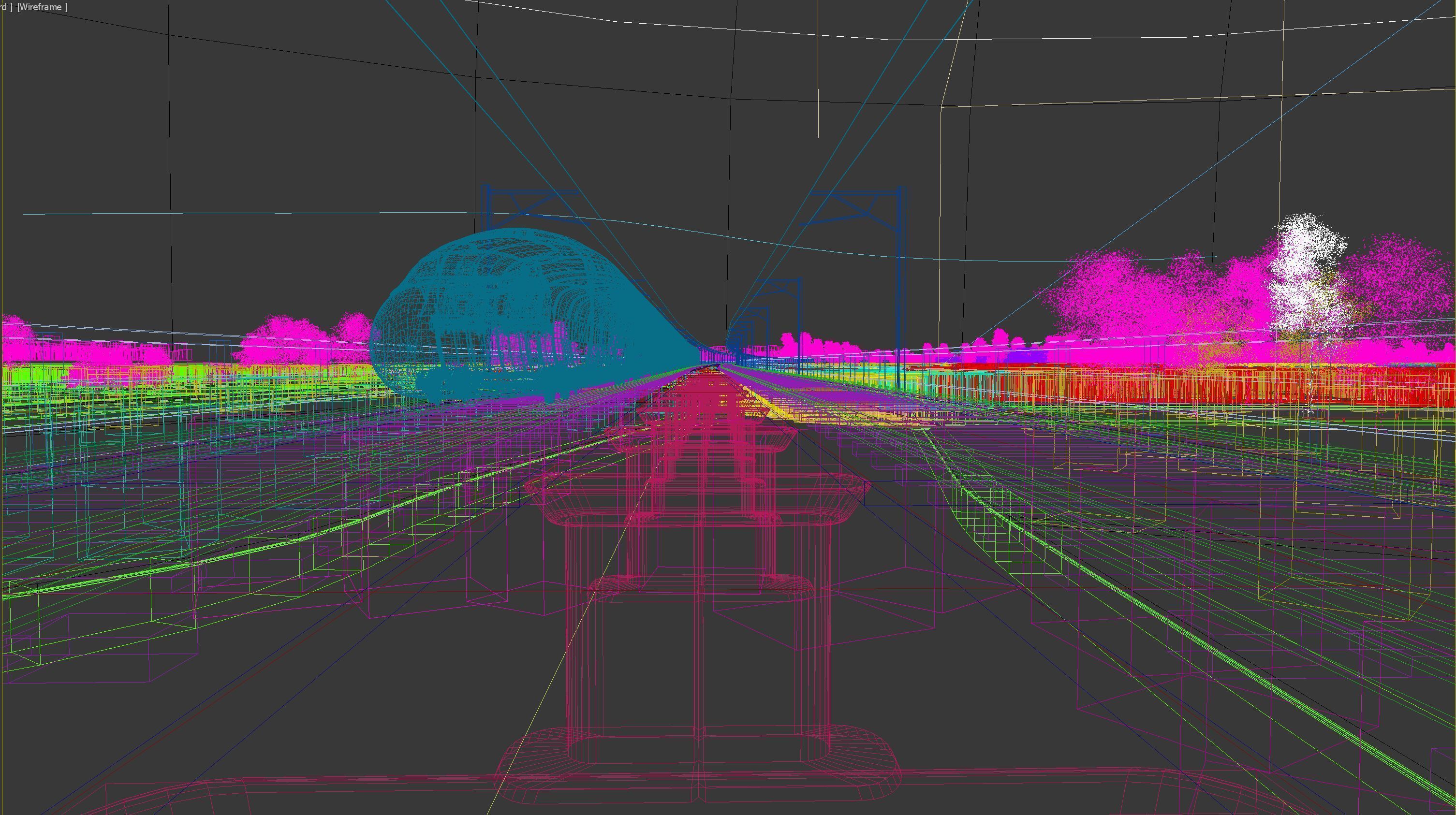 high-speed railway 3D model animated rigged | CGTrader
