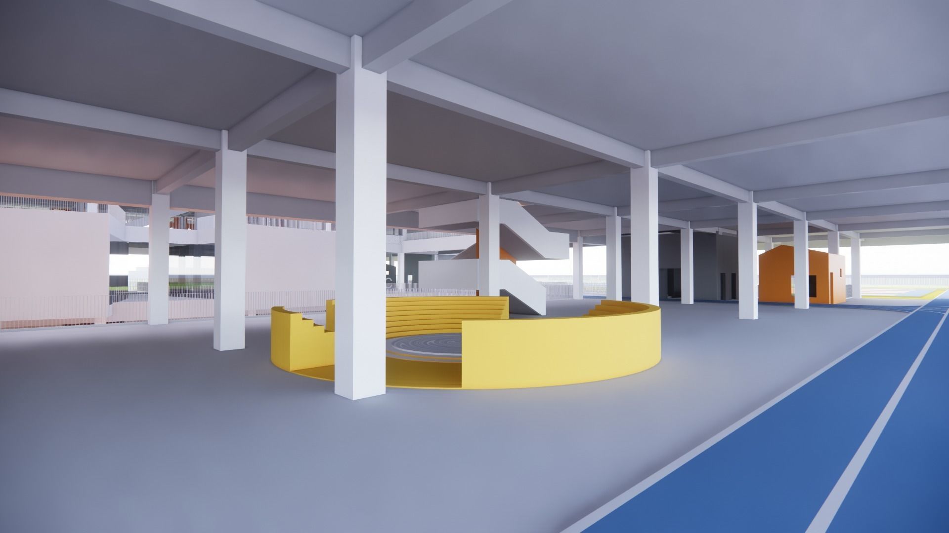 SHARE-primary school design 3D model | CGTrader