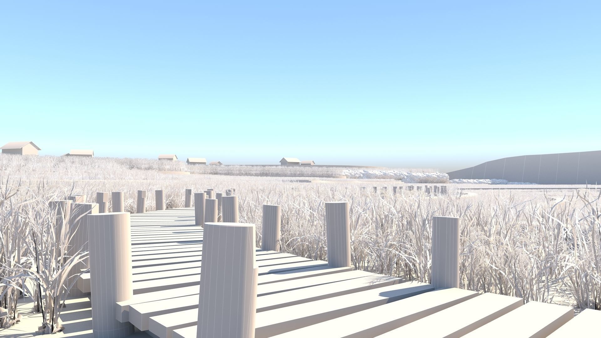 Paddy fields Rice wheat crops meter Terraced fields 3D model | CGTrader