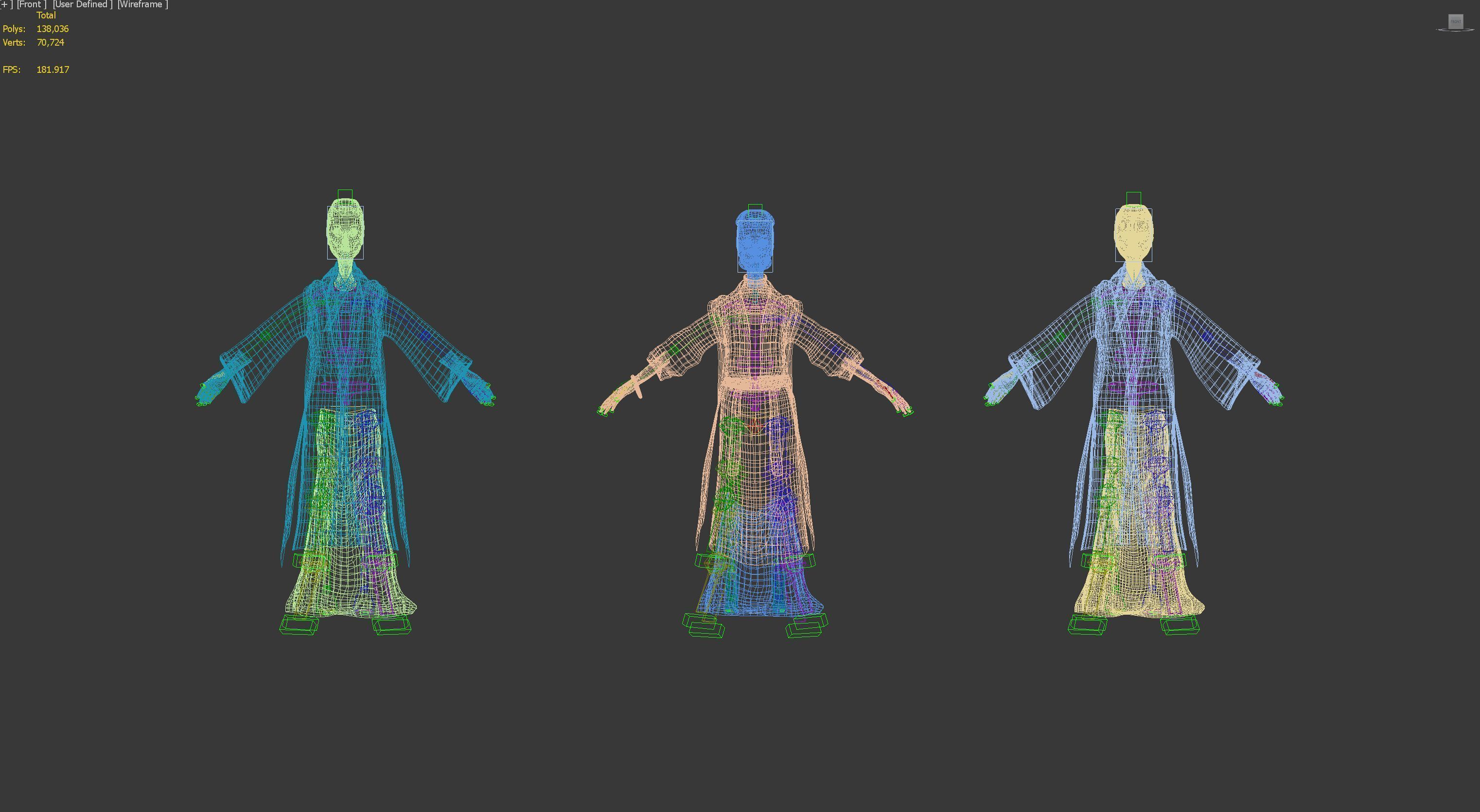 Ink man animation 3D model animated rigged | CGTrader