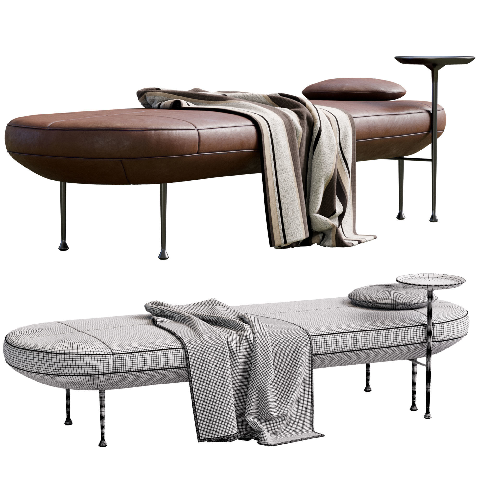 Chaise Longue Canoe 3D model | CGTrader