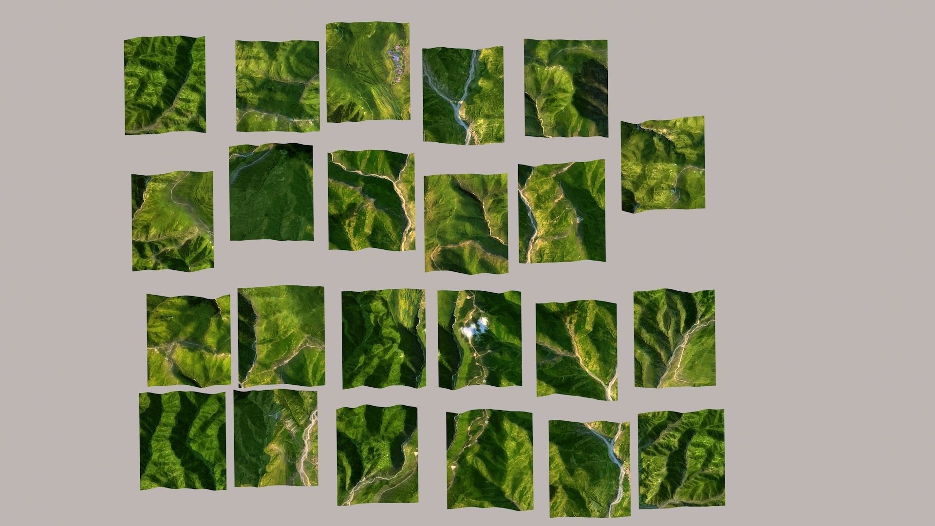 Mountain range Texture animated rigged | CGTrader