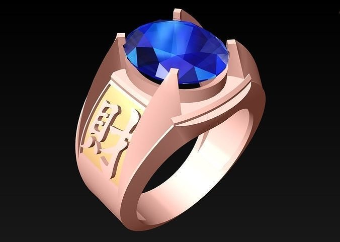 Oval rings - Blessing Rings - N9202 3D model 3D printable | CGTrader