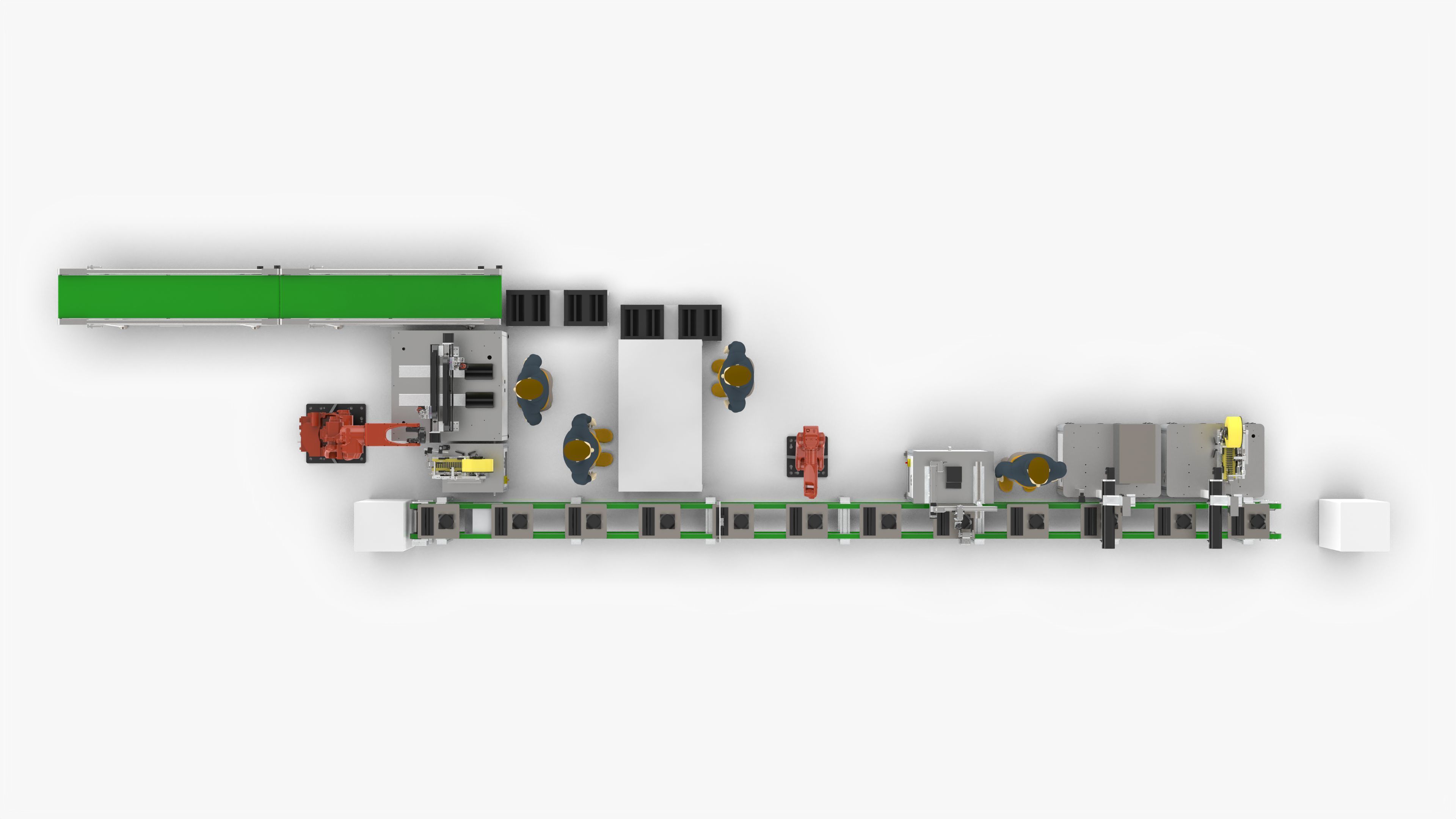 Shell Automatic Locking Labeling Line 3D model | CGTrader