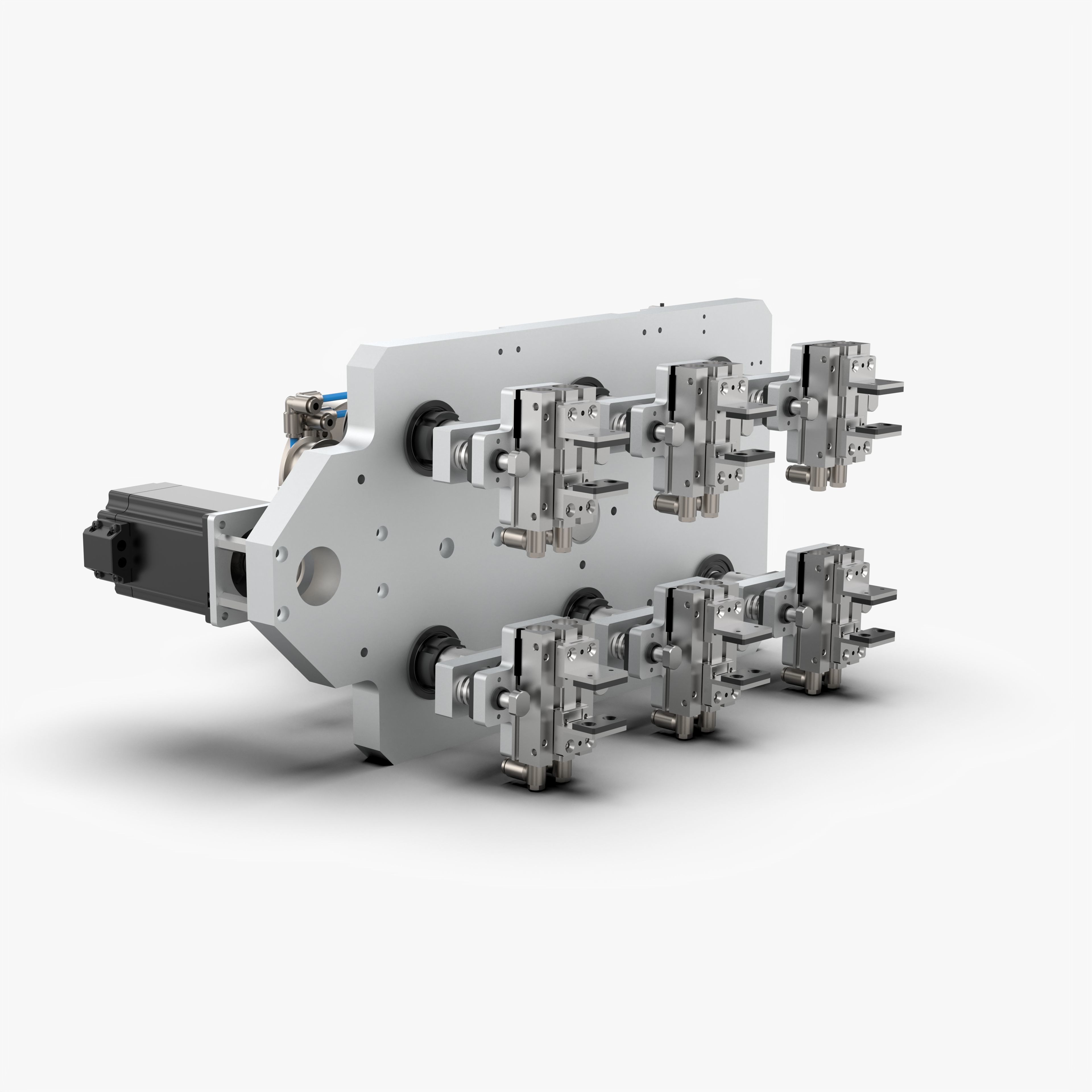 Robot End Axis Pneumatic Gripper 3D model | CGTrader