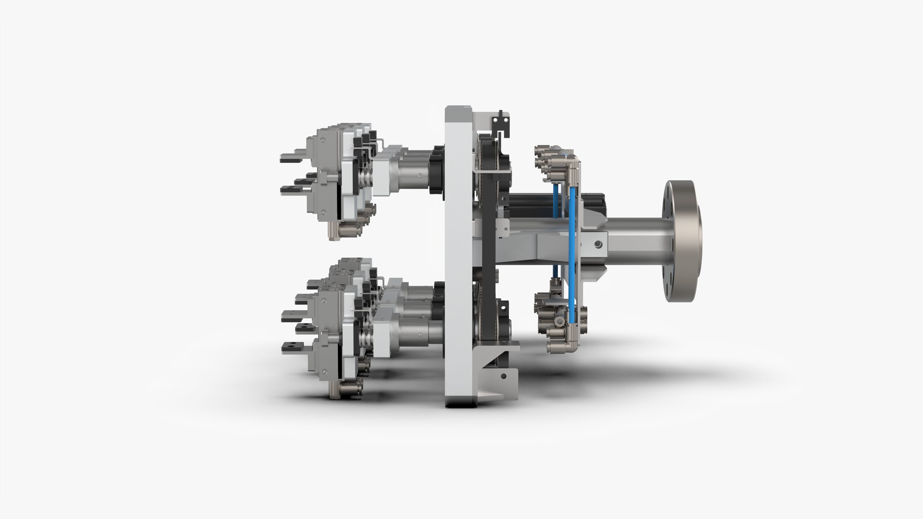Robot End Axis Pneumatic Gripper 3D model | CGTrader