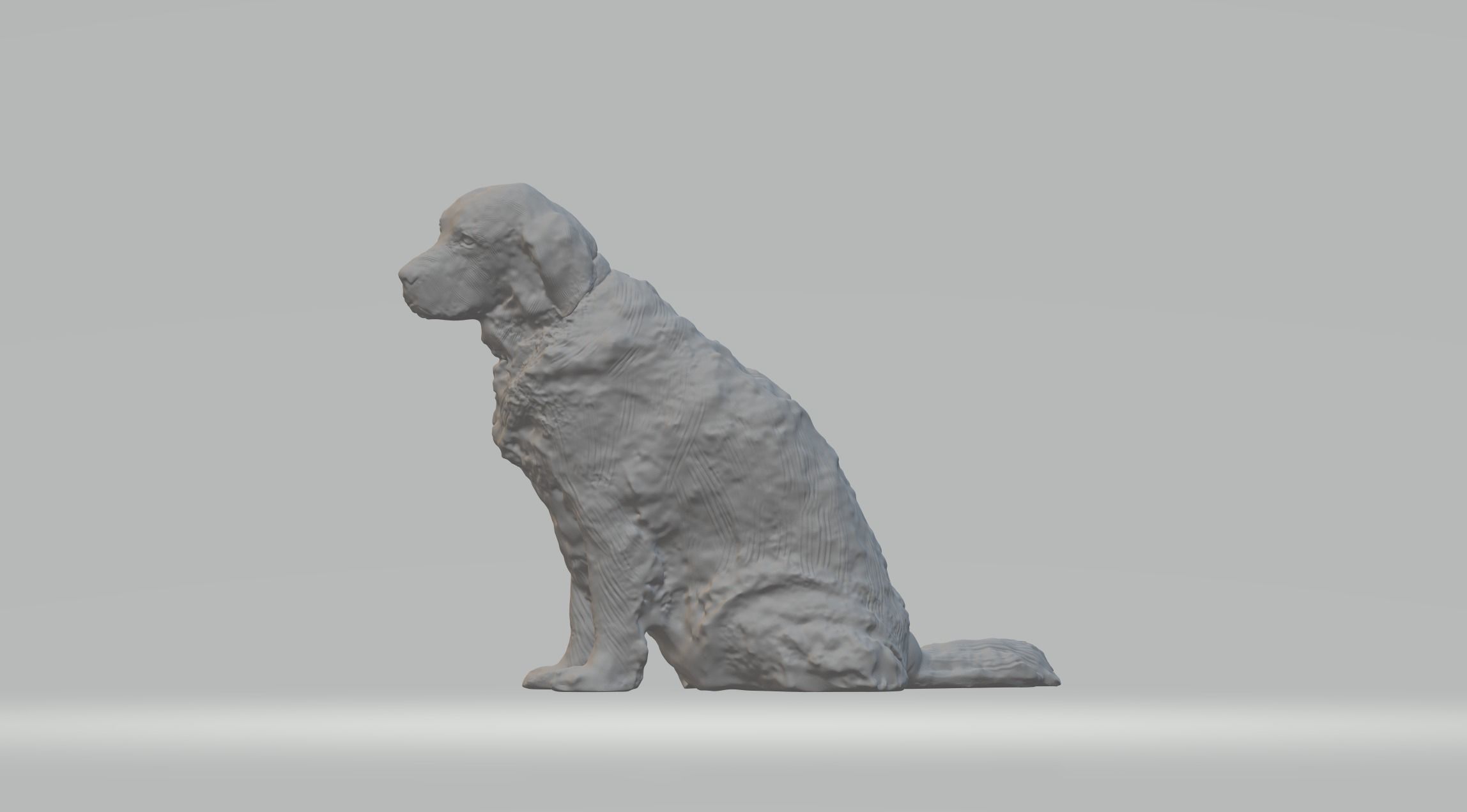 Golden retriever 3D model 3D printable | CGTrader