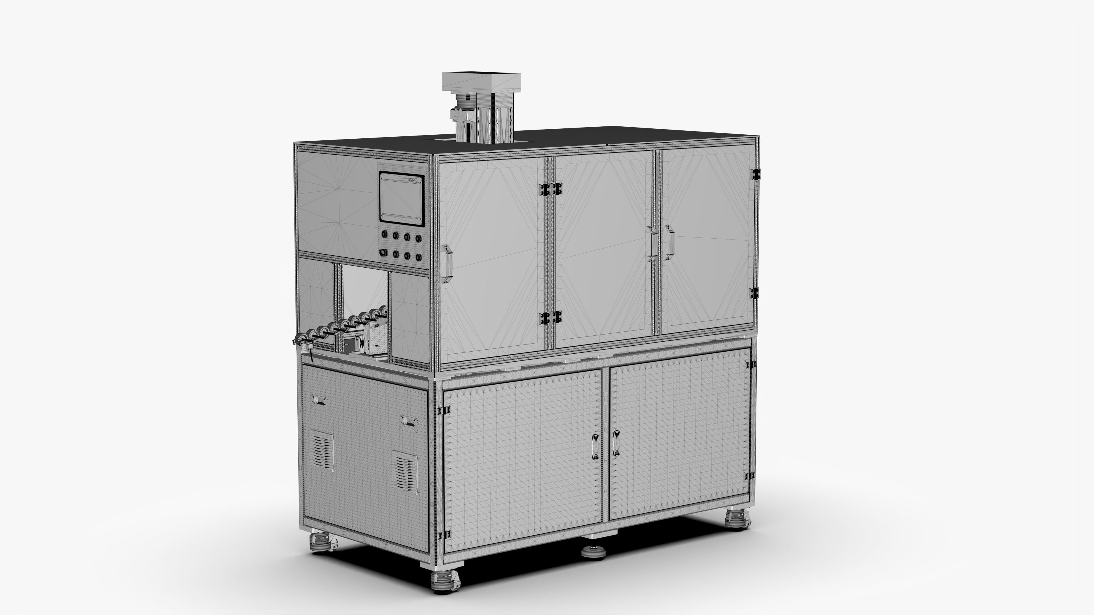 Automatic Permanent Magnet Rotor Into Shaft Assembly Machine 3D model ...