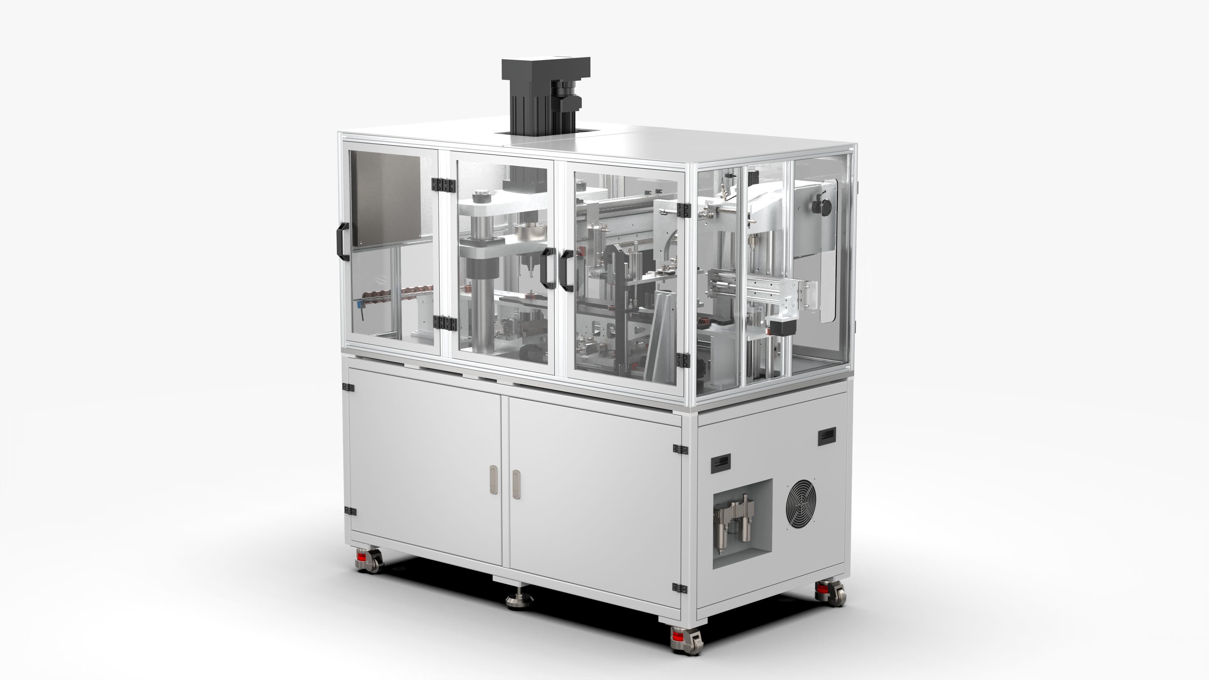 Automatic Permanent Magnet Rotor Into Shaft Assembly Machine 3D model ...